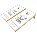 Modern Company Logo Cornhole Set | Zazzle