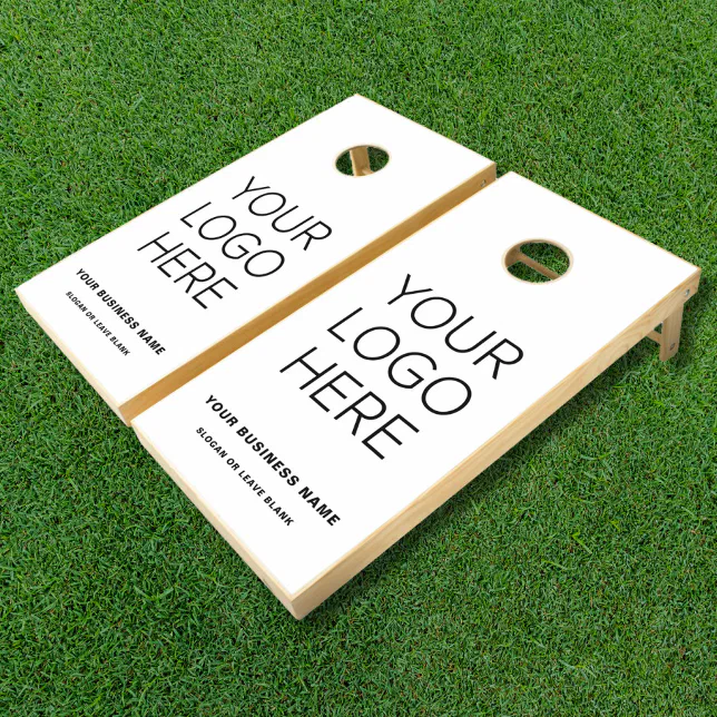 Modern Company Logo Cornhole Set | Zazzle