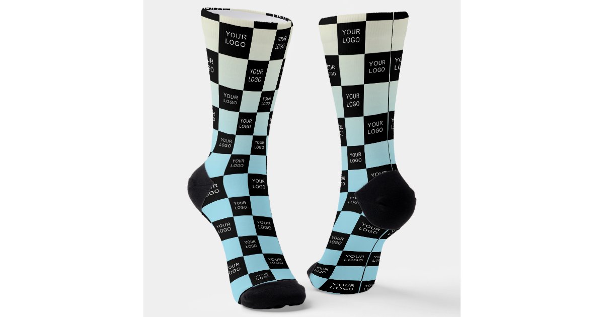 Modern Company Professional Business Logo Gradient Socks | Zazzle