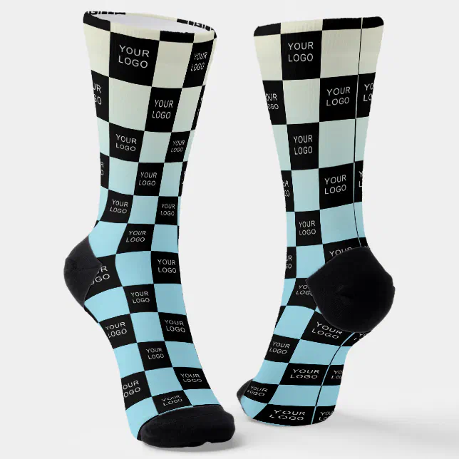 Modern Company Professional Business Logo Gradient Socks | Zazzle
