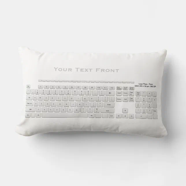 Modern Computer Keyboard Lumbar Pillow | Zazzle