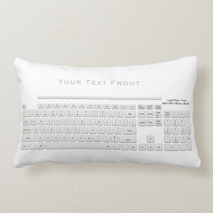 Modern Computer Keyboard Lumbar Pillow | Zazzle.com