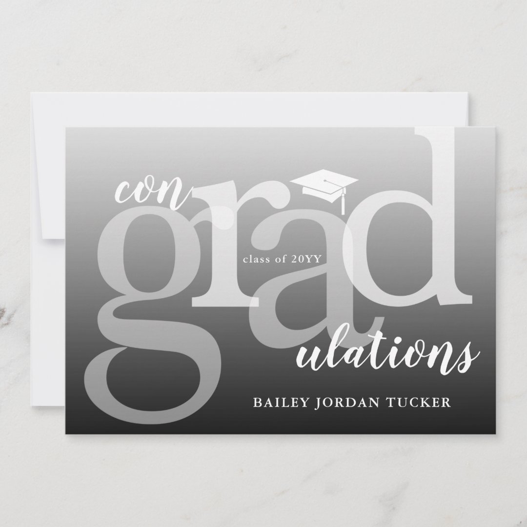 Modern ConGRADulations Graduation Congratulations | Zazzle