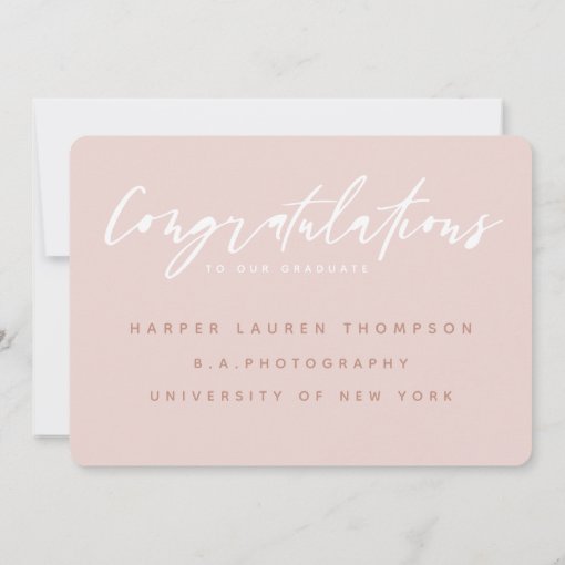 MODERN CONGRATULATIONS CARD | Zazzle