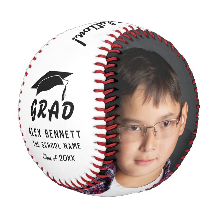 Modern Congratulations Graduate Graduation Photo Baseball | Zazzle.com