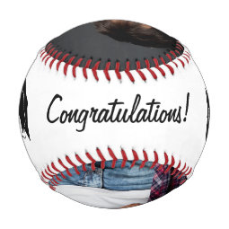 Modern Congratulations Graduate Graduation Photo Baseball | Zazzle