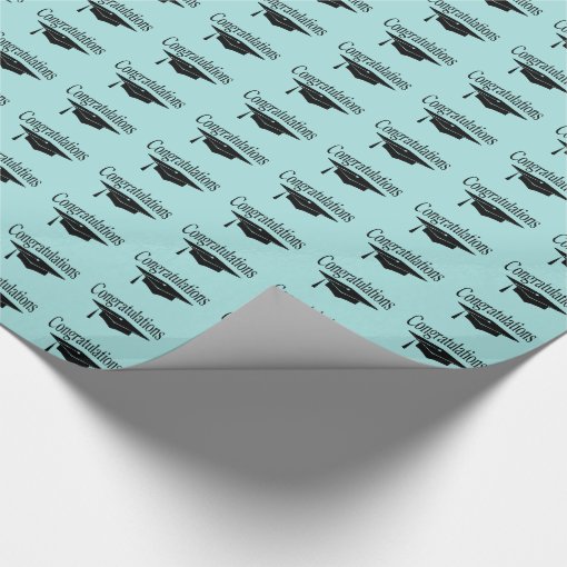 Modern Congratulations Graduation Wrapping Paper | Zazzle