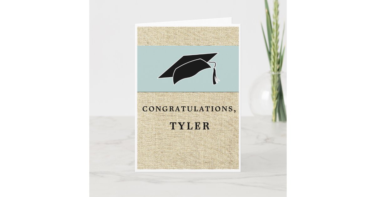 Modern Congratulations Rustic Graduation Card | Zazzle
