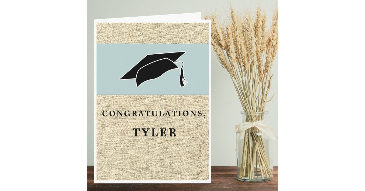 Modern Congratulations Rustic Graduation Card | Zazzle