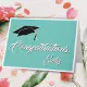 Modern Congratulations Turquoise Graduation Card | Zazzle