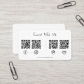 Modern Connect With Us QR Code Social Media Logo Business Card | Zazzle