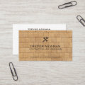 Modern Construction Handyman Tool Brick Wall Business Card | Zazzle