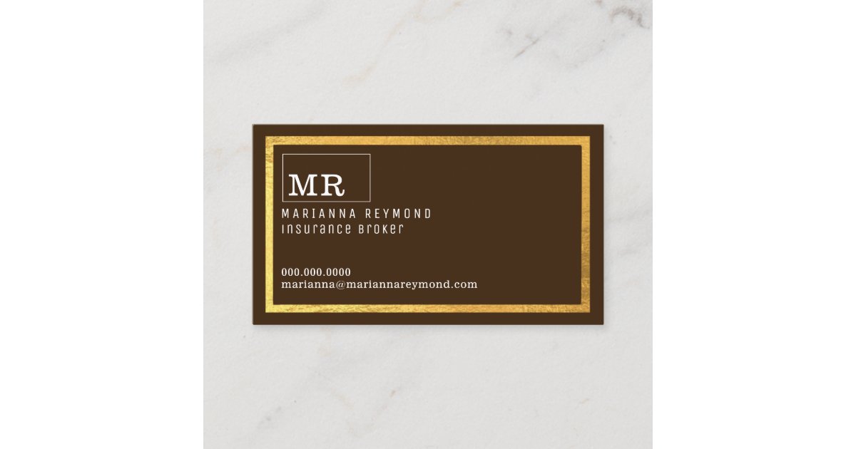 modern contact-card for an insurance broker calling card | Zazzle