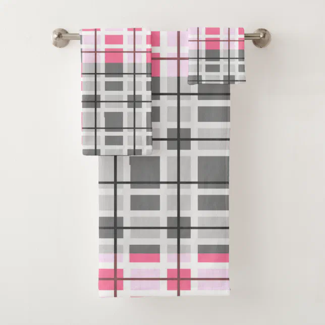 Modern Contemporary Abstract Pattern Bath Towel Set | Zazzle