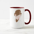Modern Contour Portrait Mug | Zazzle