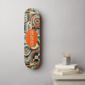 Modern Cool Geometric Forms Quirky Psychedelic Art Skateboard | Zazzle