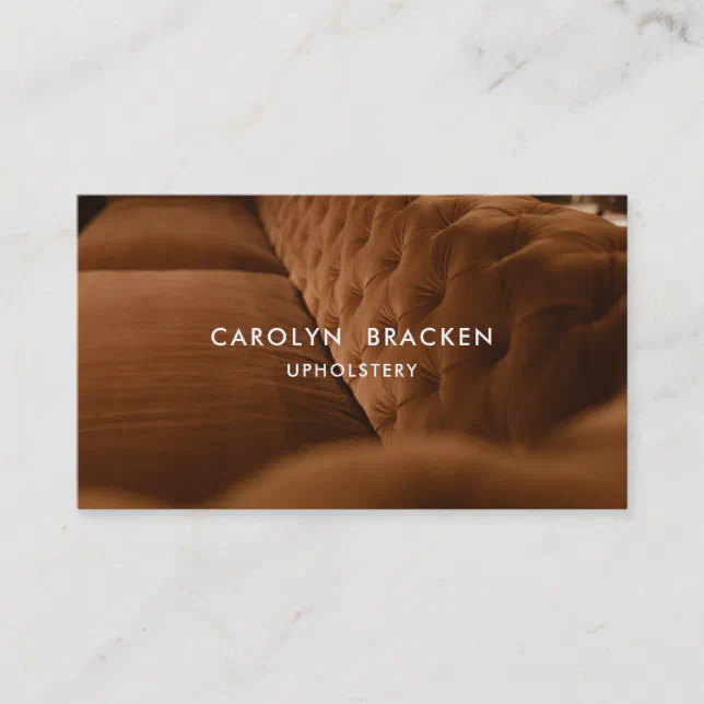 Modern Couch Interior Design Furniture Upholstery Business Card | Zazzle