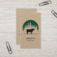 Modern Country Kraft Bull Family Cattle Farm Business Card | Zazzle