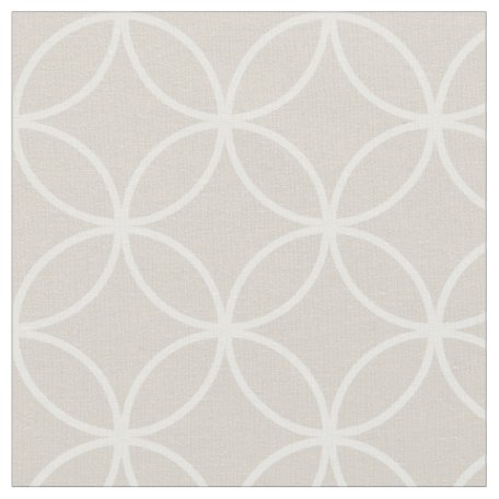 Modern Charcoal Gray White Circle Diamond Pattern Fabric | Zazzle.com