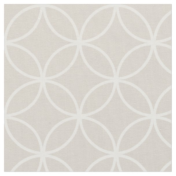 Modern Charcoal Gray White Circle Diamond Pattern Fabric | Zazzle.com