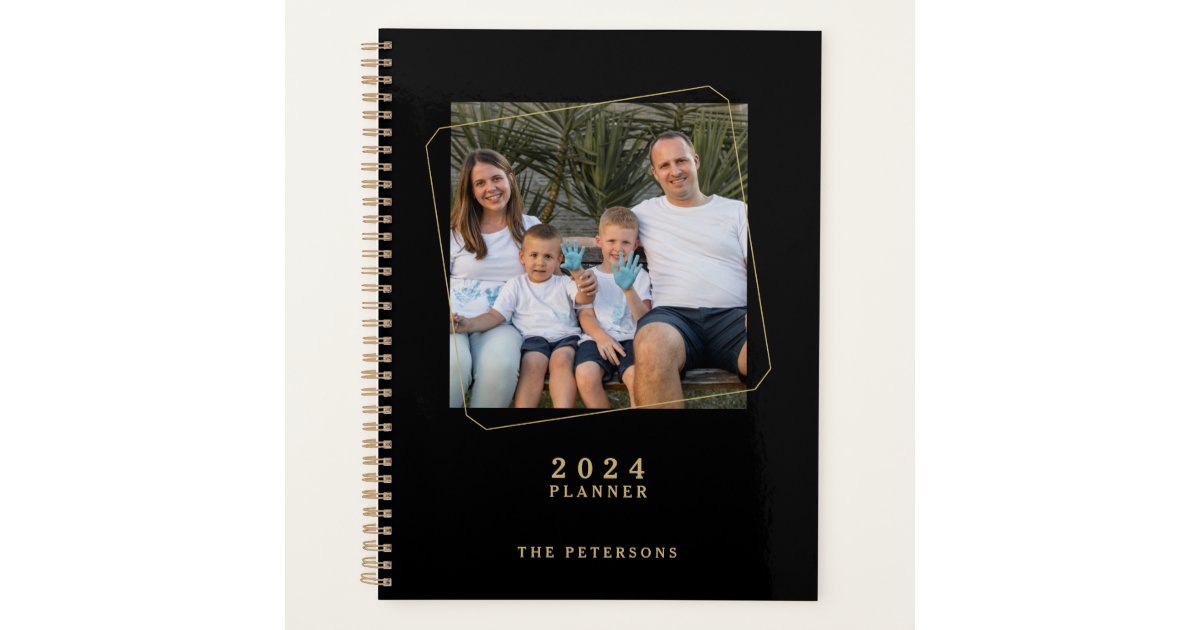Modern Create Your Own Photo Planner | Zazzle