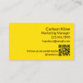 Modern Creative Bold QR Code Business Card | Zazzle