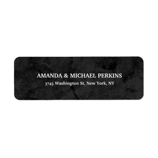 Modern Creative Dark Grey Color Stylish Family Label | Zazzle.com