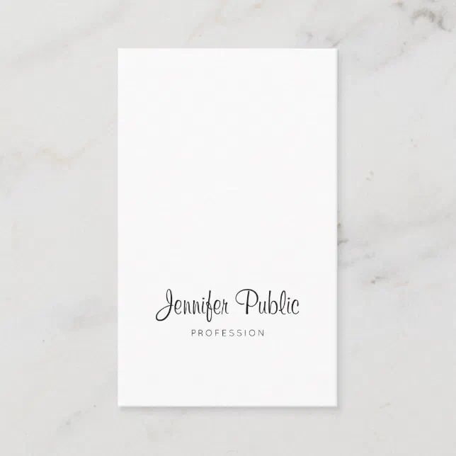 Modern Creative Handwritten Text Simple Design Business Card | Zazzle