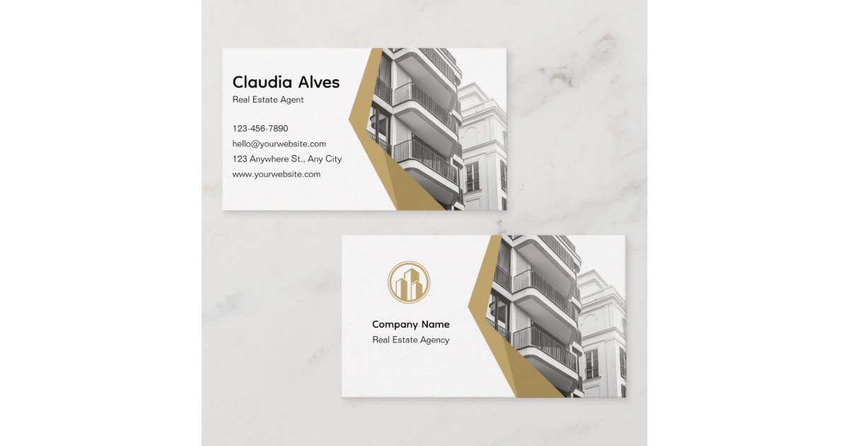 Modern Creative Real Estate Agent Business Card | Zazzle
