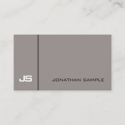 Modern Creative Simple Design Trendy Brown Business Card | Zazzle