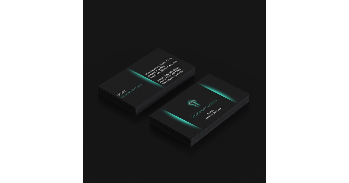 Modern Cross Business Card | Zazzle