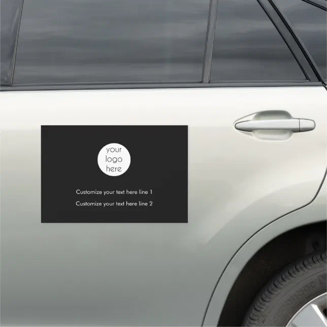 Modern Custom Business Logo Company Promotional Car Magnet | Zazzle