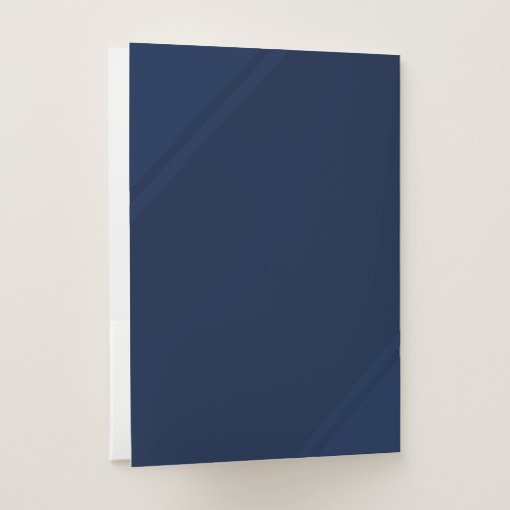 Modern Custom Business Logo Pocket Folder | Zazzle