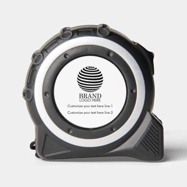 Modern Custom Business Logo Promotional Gift Tape Measure | Zazzle