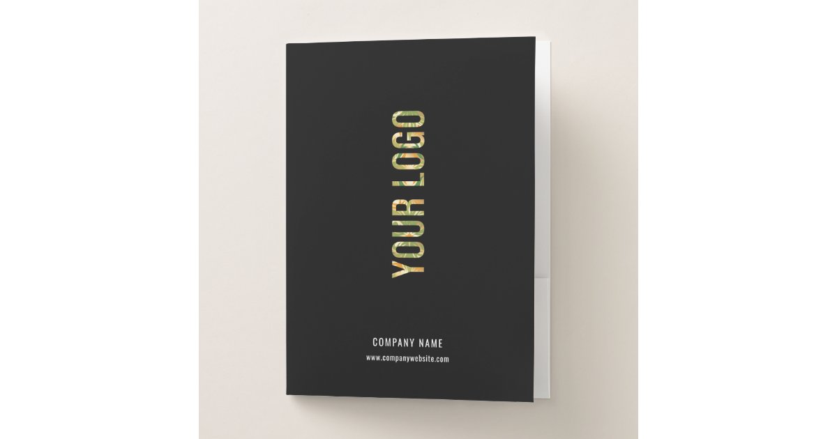 Modern Custom Business Presentation Folders Logo | Zazzle