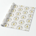 Modern Custom Company Logo Branded Business Gift Wrapping Paper | Zazzle