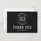 Modern custom company logo business branded thank you card | Zazzle