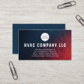 Modern Custom Logo AC Heat Professional HVAC Business Card | Zazzle