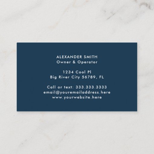 Modern Custom Logo AC Heat Professional HVAC Business Card | Zazzle