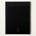 Modern Custom Logo website Black Branded Planner | Zazzle