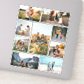 Modern Custom Photo Collage Family Personalized Sticker | Zazzle