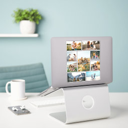 Modern Custom Photo Collage Family Personalized Sticker | Zazzle