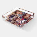 Modern Custom Photo Collage Paperweight | Zazzle