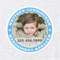 Modern Custom Photo Name Phone Number Kids' Labels | Zazzle