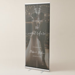 Modern Custom Photo The Night Before | Minimalist Retractable Banner ...