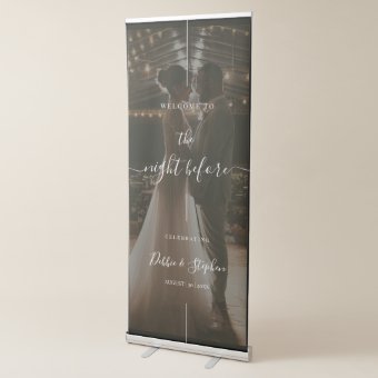 Modern Custom Photo The Night Before | Minimalist Retractable Banner ...