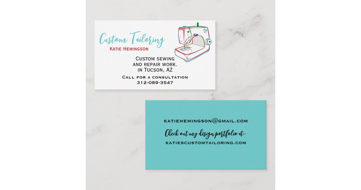 Modern Custom Tailoring Business Card | Zazzle Modern Custom Tailoring Business Card | Zazzle
