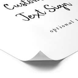 Modern Custom Text Sign | Zazzle