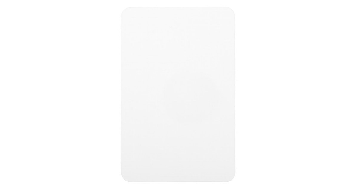 Modern Custom white simple Design Add Photo /Text Magnet | Zazzle