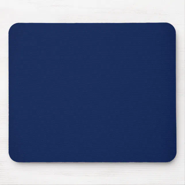 Modern Customizable Royal Navy Blue Mouse Pad | Zazzle
